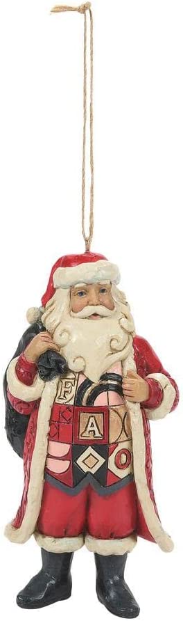 Jim Shore FAO Schwarz Santa with FAO Toy Bag Hanging Ornament #6010856 ...